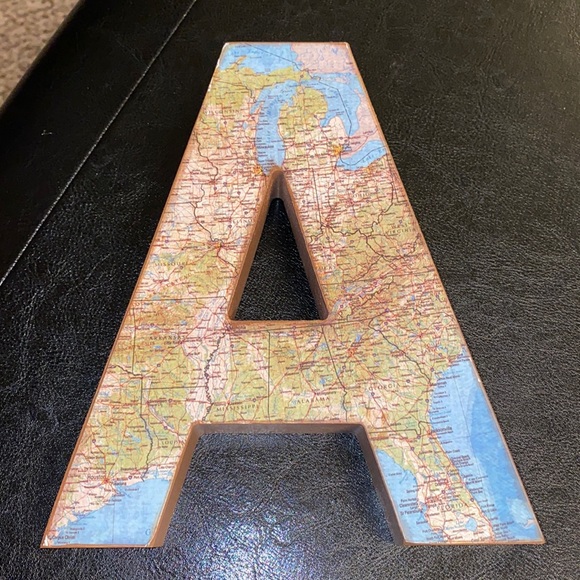 Ashland | Accents | Ashland Accents Alphabet Letter A Map Home Decor ...